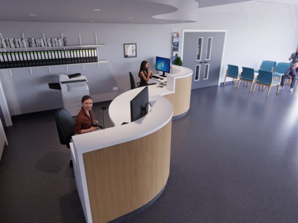 Exemplar room - reception & waiting area - Hygenius